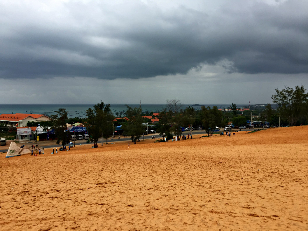 Mui Ne Fishing Village view from the Red Sand Dunes - whynotwithkids.com